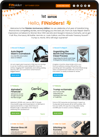 FINsider Best Finance Newsletter for Treasury & AR Insights