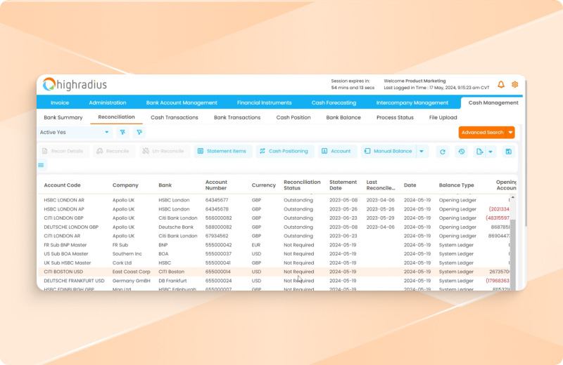 Boost Reconciliation with HighRadius Cash Reconciliation Automation